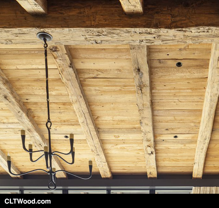 Solid Wood Ceiling Beams – CLT WOOD